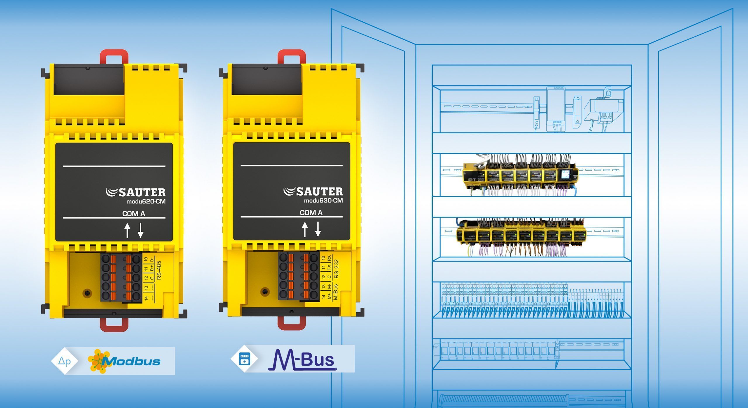 modulo 6 Module für Modbus und M-Bus | SAUTER